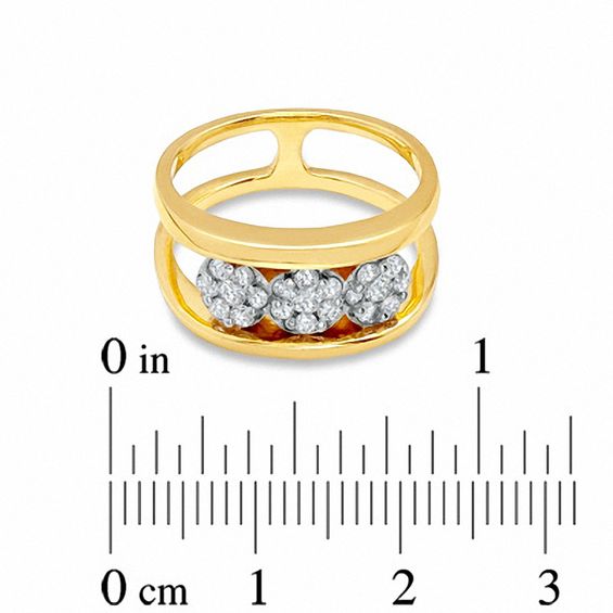 0.50 CT. T.W. Diamond Open Ladder Ring in 14K Gold | Peoples Jewellers