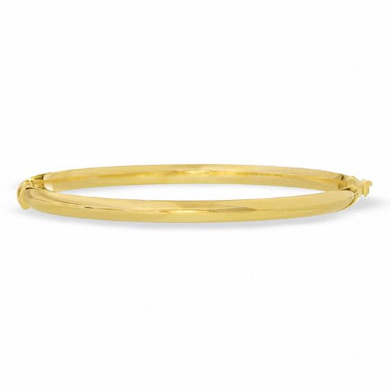 10K Gold Tube Bangle | Peoples Jewellers