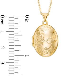 Oval Locket in 10K Gold | Peoples Jewellers