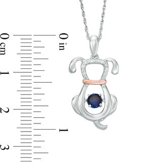 Unstoppable Love™ 4.0mm Lab-Created Blue Sapphire and Diamond Accent ...