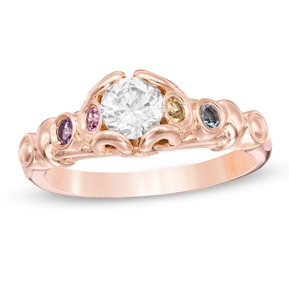 Mother's 5.0mm Birthstone Vintage-Style Ring (3-7 Stones) | Peoples ...