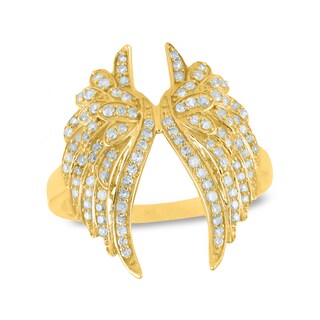 0.42 CT. T.W. Diamond Angel Wing Ring in 14K Gold | Peoples Jewellers