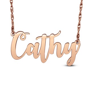 Flowy Script Name Necklace (1 Line) | Peoples Jewellers
