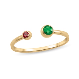 Gemstone Bubbles Stackable Ring (1-4 Rings with 2-8 Stones) | Peoples ...