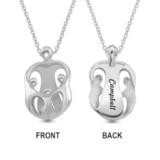 Gemstone Parents and Child Family Pendant (1-4 Children and Stones ...