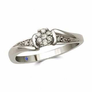 Previously Owned - Cherished Promise Collection™ 0.10 CT. T.W. Diamond ...